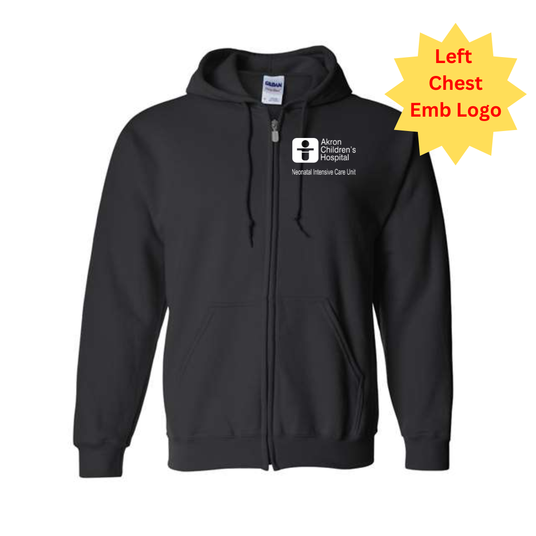 Adult Zip Ups | Akron Children's NICU Logo – Akron Children's NICU ...